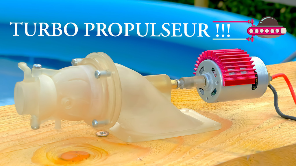 🚰 WATER JET ENGINE・Free 3D File for ・Cults